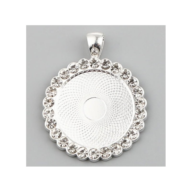 Cabochon bases - 43x34mm suitable 25mm - 1pcs